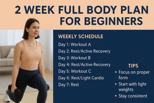 The Ultimate 2-Week Full Body Workout Plan (For Beginners) - Women's ...