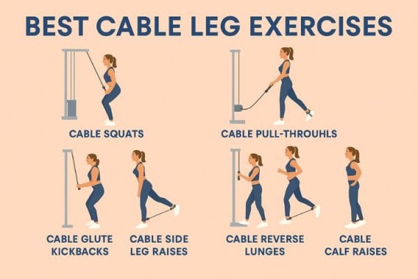 Best Cable Machine Leg Exercises for Lower Body Power - Women's Fit Club
