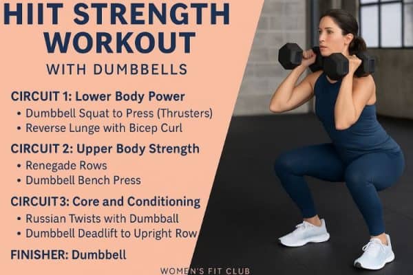 Ultimate Dumbbell HIIT Strength Training Guide (Full Workout Plan ...